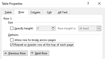 Tables :: AER Style Guide